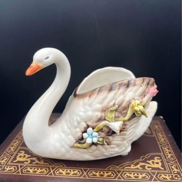Source Unknown | Accents | Ceramic Swan Case | Poshmark